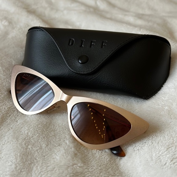 Diff Eyewear | Accessories | Diff Eyewear Sunglasses Himalayan Gold Rae ...